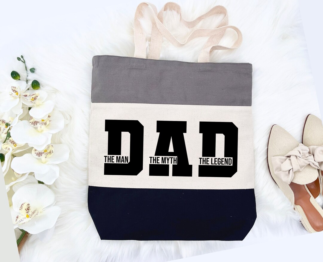 Funny Dad Tote Bag, Best Daddy Ever Tote Bag, Funny Papa Bag, My Hero ...