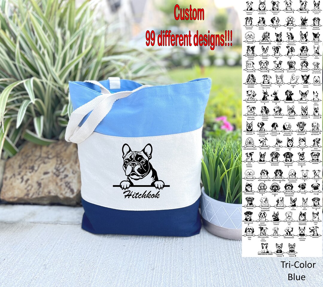 Custom Bulldog Bag, Bulldog Mom Bag, Puppy Tote Bag, Gift for Bulldog ...