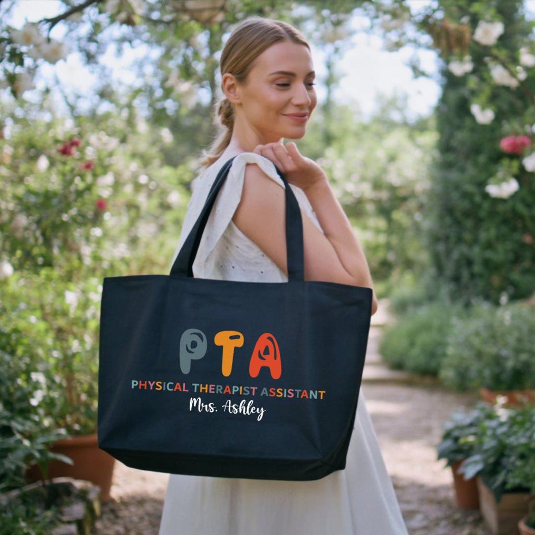 Personalized PTA Tote Bag, PTA Gift, Rehab Clinic Staff Bag, PTA ...