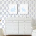 Set of 2 Light Blue Gingham Wall Art Prints, Artwork for Baby Boys ...
