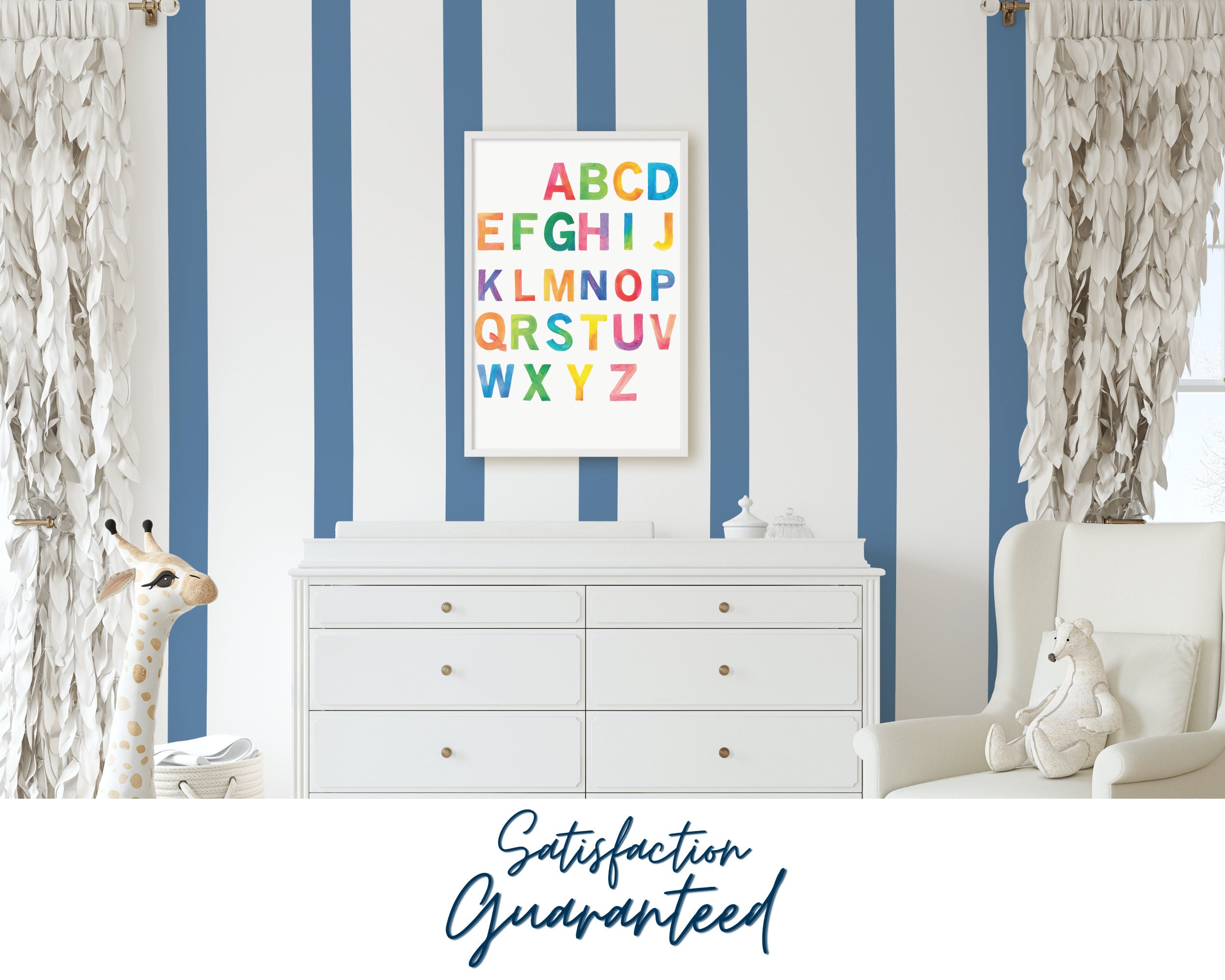 Alphabet Poster, ABC Nursery Art Sign, Educational Posters, Montessori ...