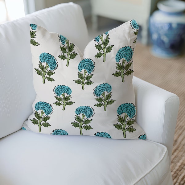 Block Print Pillow Cover - Etsy