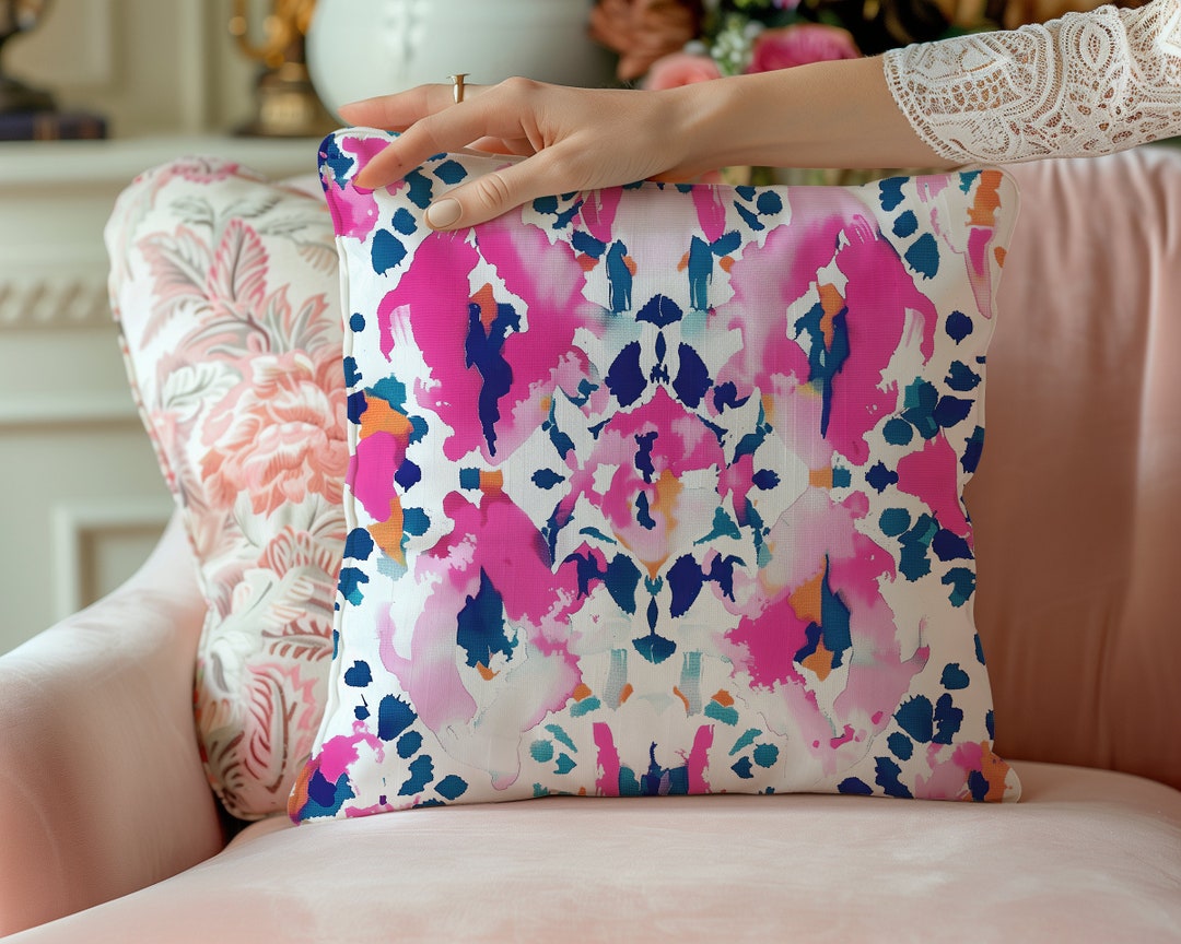 Hot Pink Pillow Statement Cushion Covers Colorful Pillows Pillowcover ...