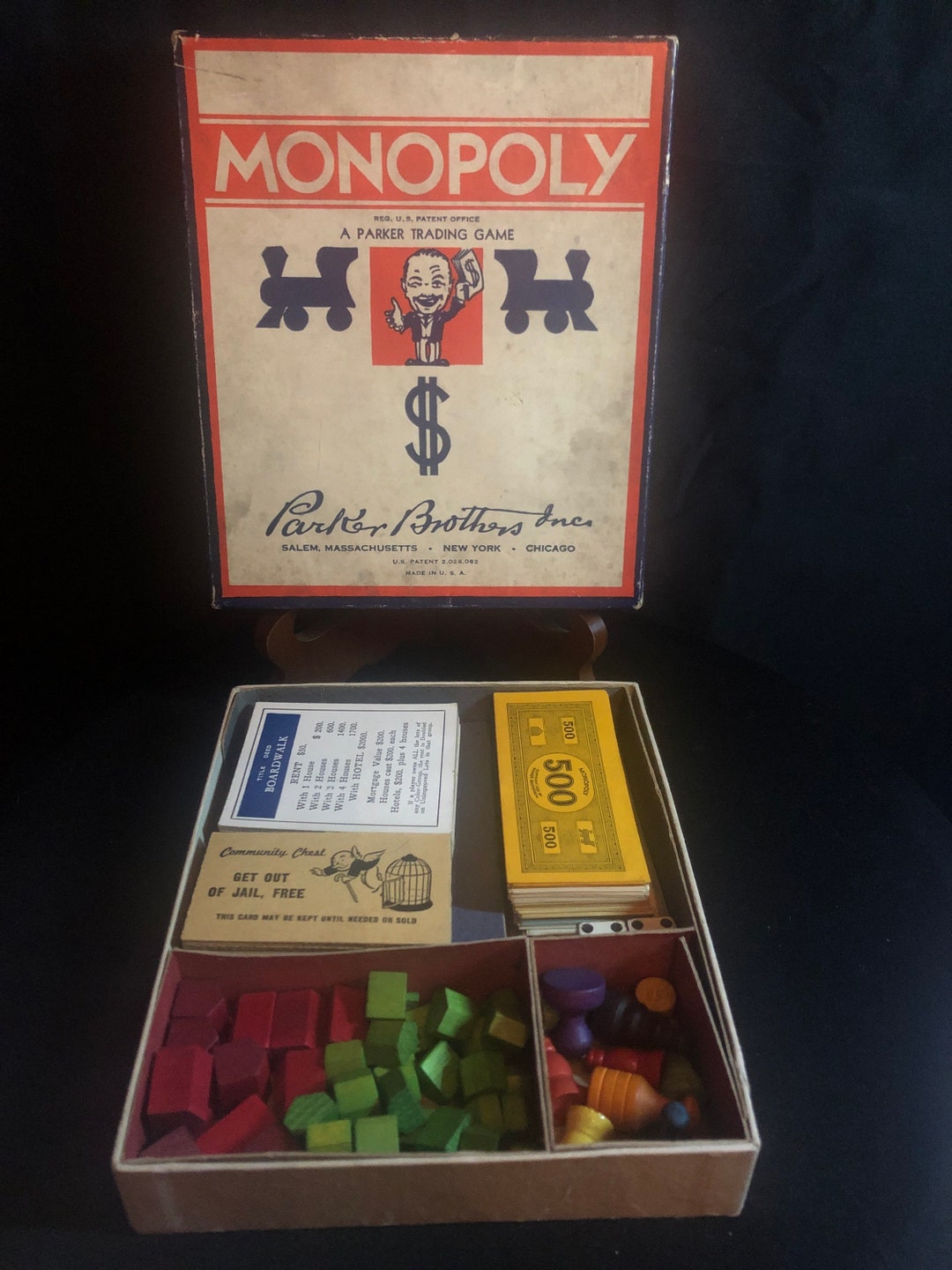 Vintage WW2 Era 1941-1946 No.7 MONOPOLY Game Set No Board - Etsy