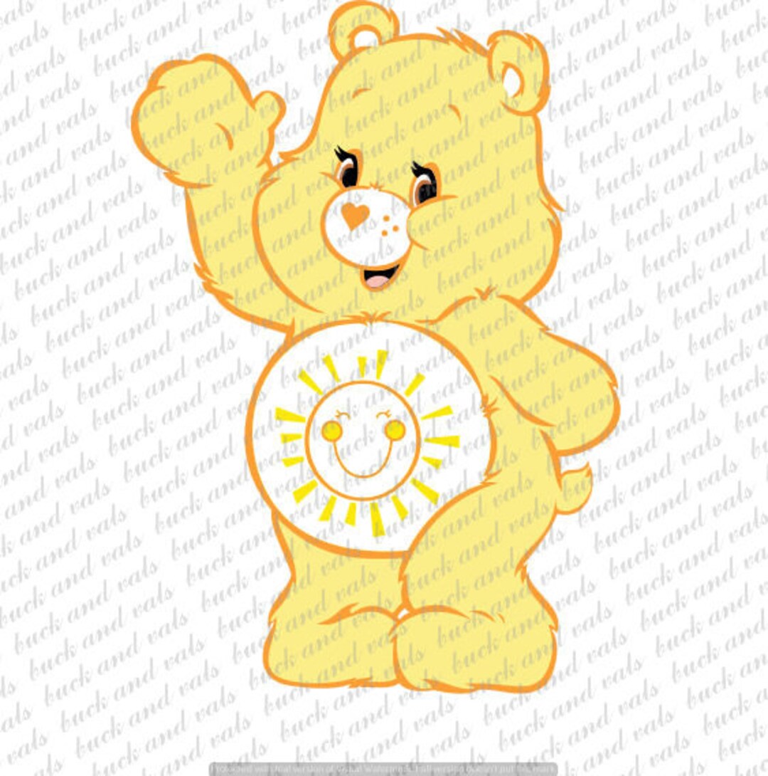 Funshine Bear SVG File With Bonus JPG File - Etsy