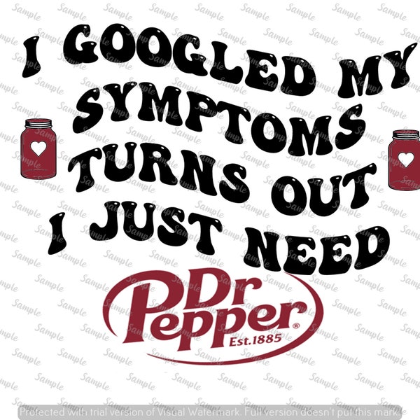 I Googled My Symptoms Dr Pepper Svg - Etsy