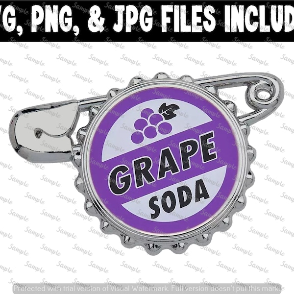 Grape Soda Badge Png - Etsy