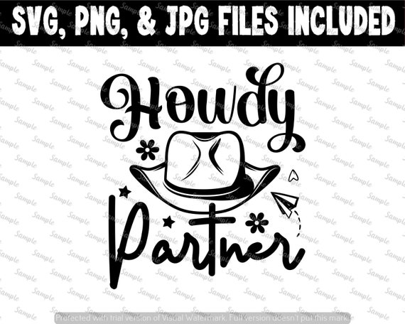 Black And White Howdy Pardner