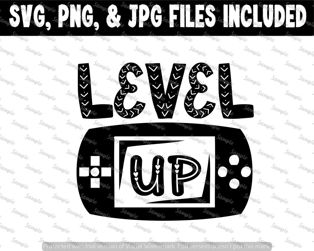 Level up Svg Game Controller Svg Gamer Svg Gaming JPG SVG & - Etsy