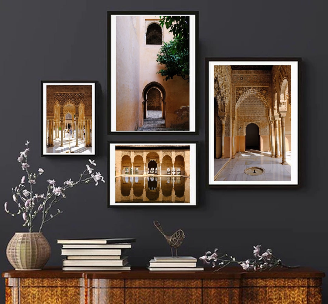 Set of 4 Pictures of Alhambra Collection, Digital Art, High Quality ...