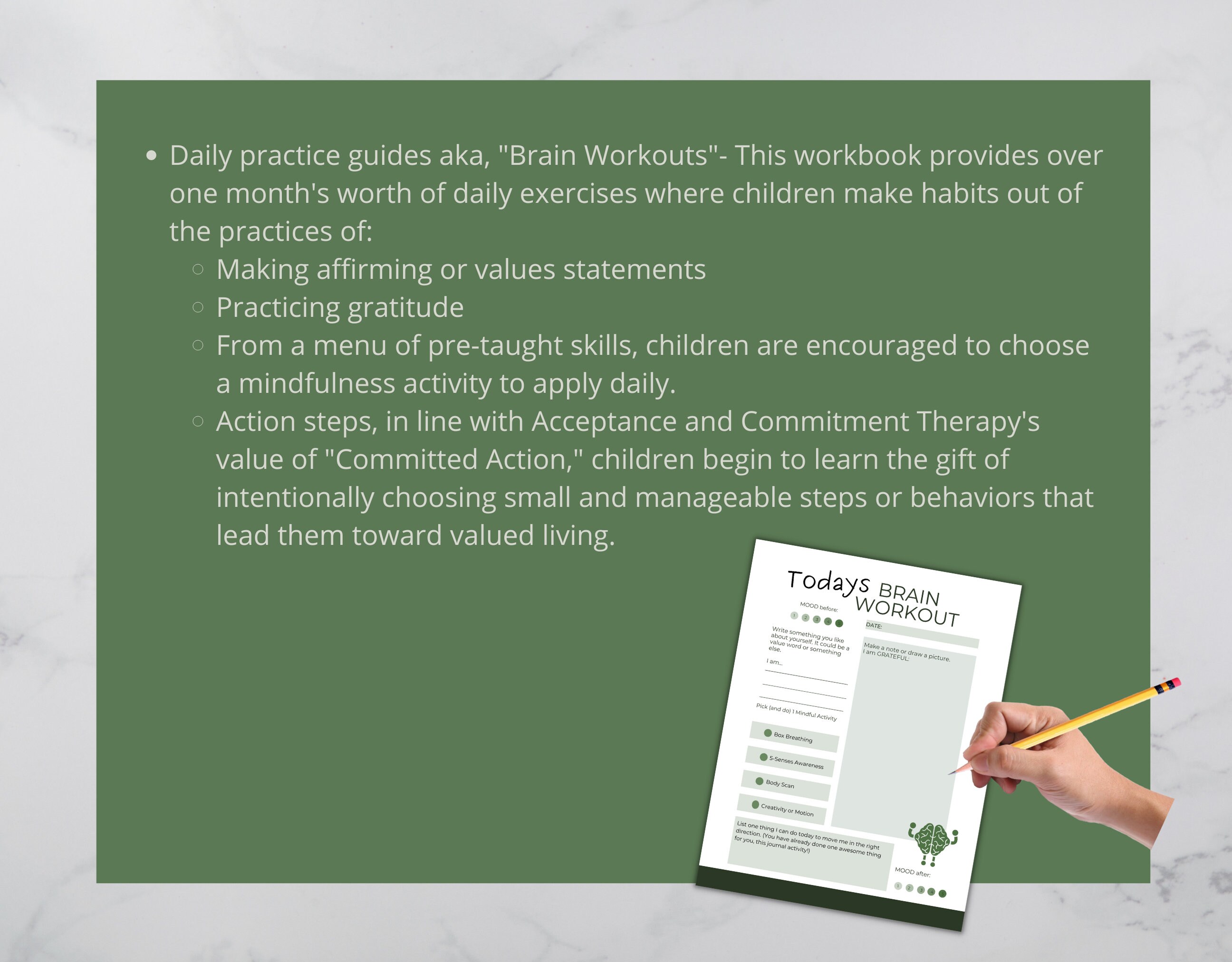 Daily Gratitude and Mindset Journal Workbook, an Acceptance and ...