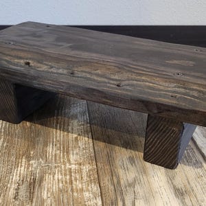 Rustic Wooden Step Stool - Etsy