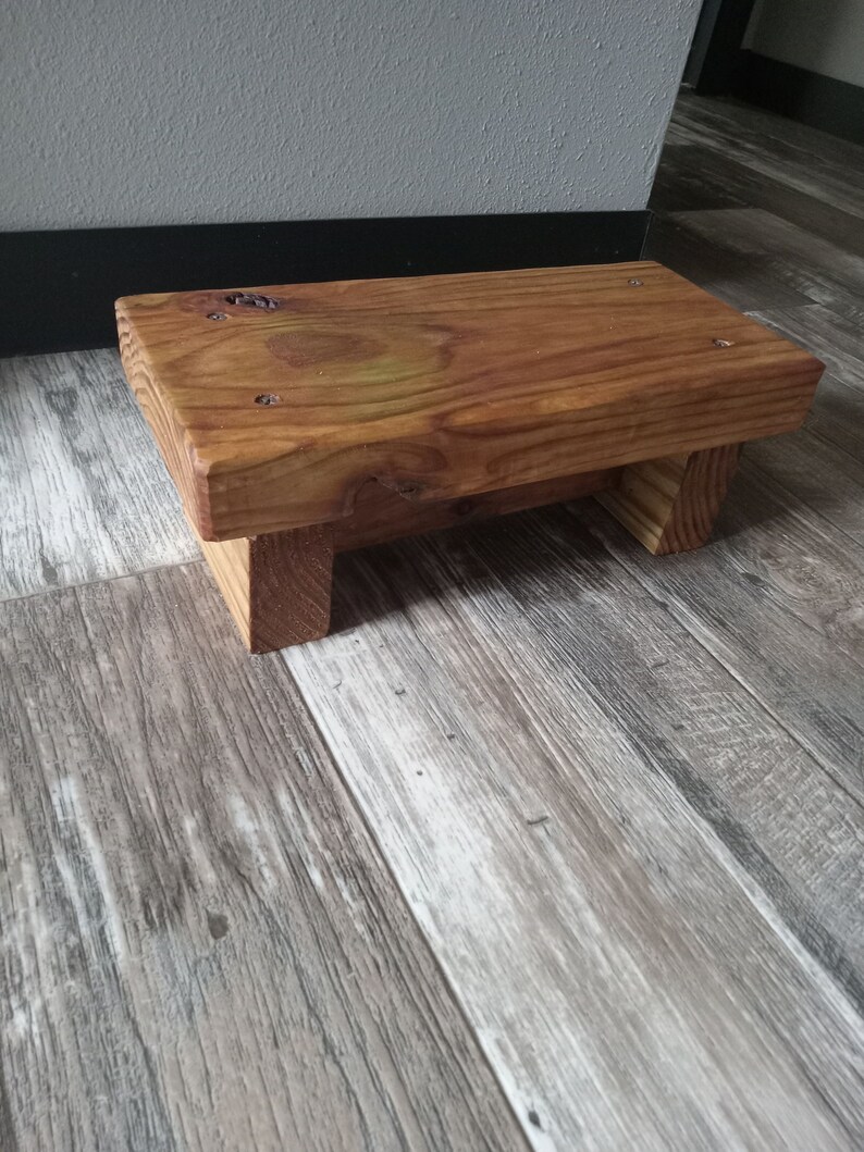 Rustic Wooden Step Stool - Etsy