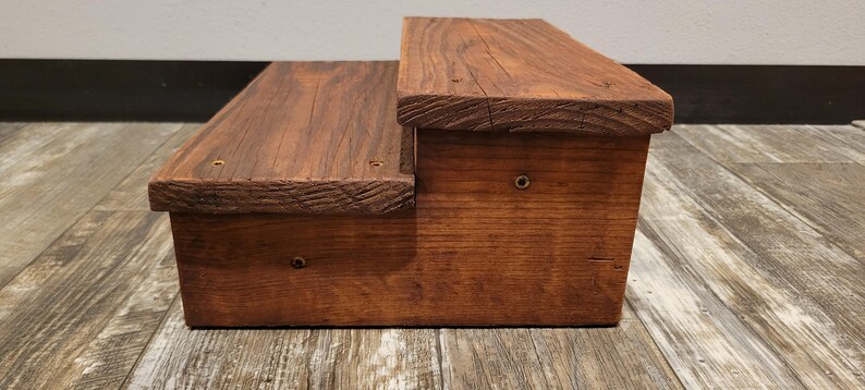 Rustic Wooden 2 Step Step-stool - Etsy