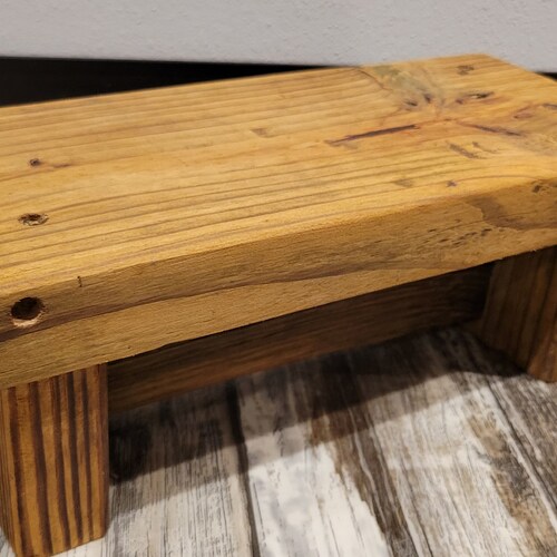 Rustic Wooden 2 Step Step-stool - Etsy