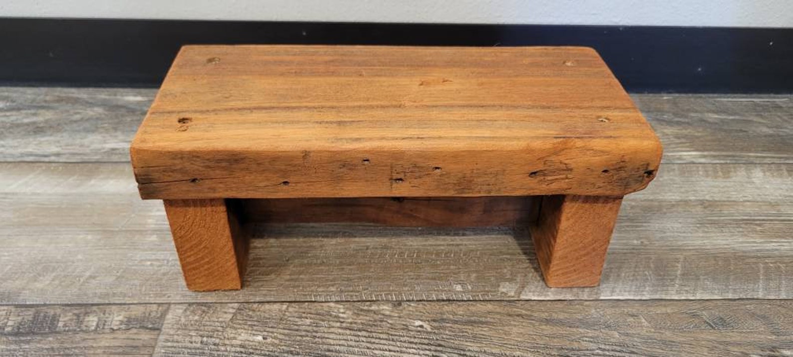 Rustic Wooden Step Stool - Etsy