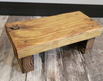 Rustic Wooden 2 Step Step-stool - Etsy