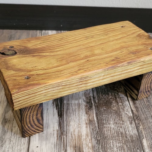 Rustic Wooden 2 Step Step-stool - Etsy
