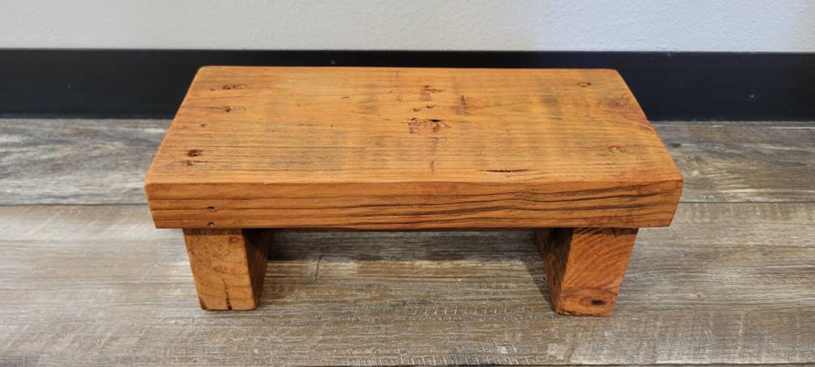 Rustic Wooden Step Stool - Etsy