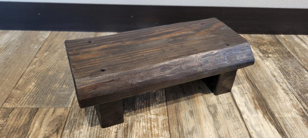 Rustic Wooden Step Stool - Etsy