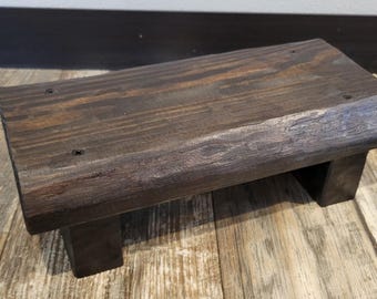 Rustic Wooden 2 Step Step-stool - Etsy