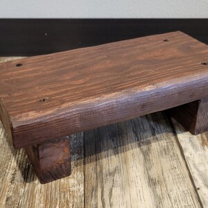 Rustic Wooden Step Stool - Etsy