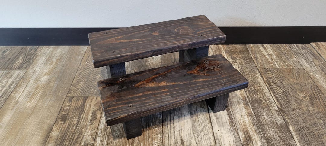 Rustic Wooden 2 Step Step-stool - Etsy