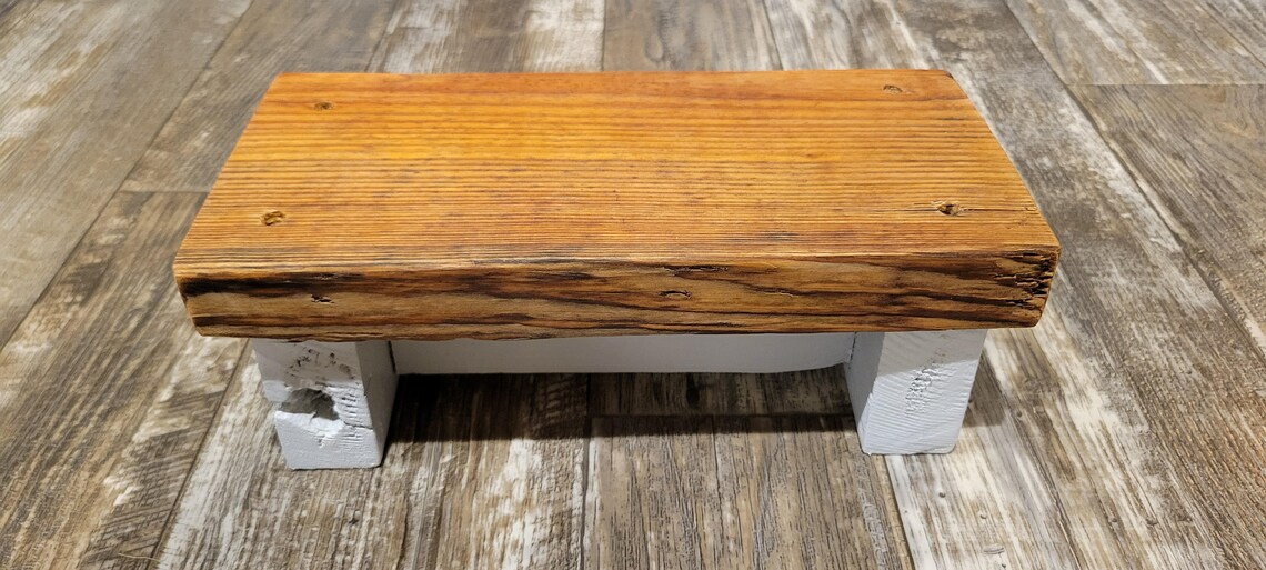 Rustic Wooden Step Stool - Etsy