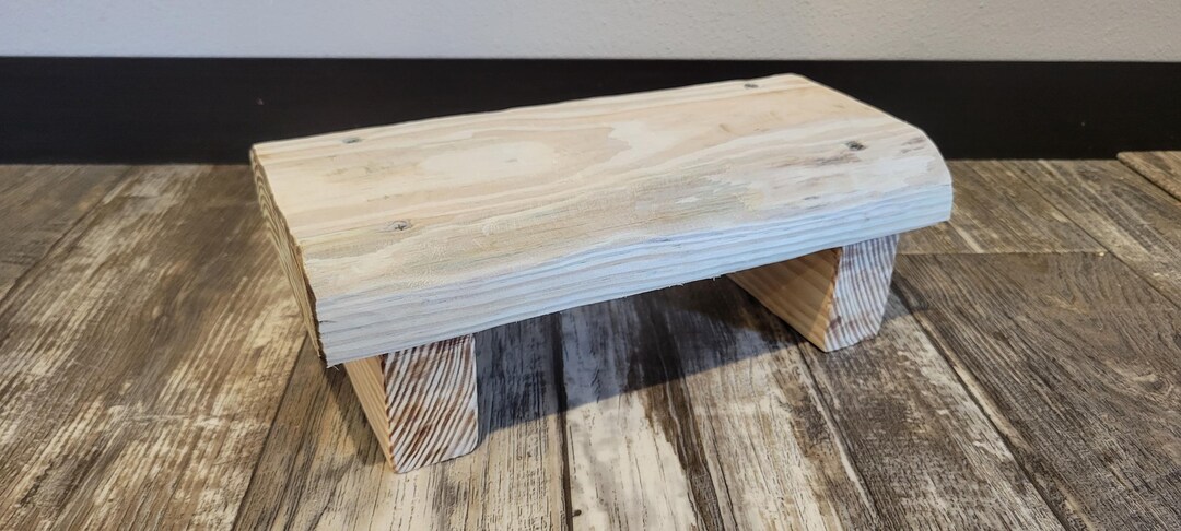 Rustic Wooden Step Stool - Etsy