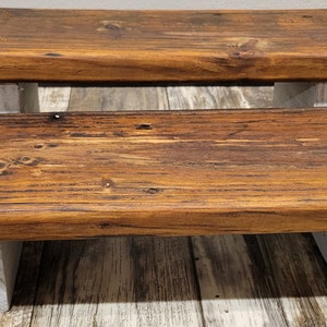 Rustic Wooden 2 Step Step-stool - Etsy