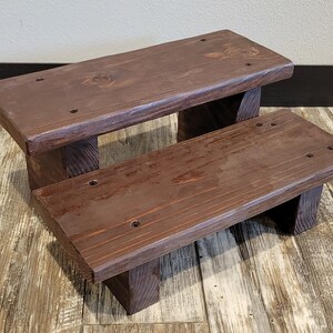 Rustic Wooden 2 Step Step-stool - Etsy