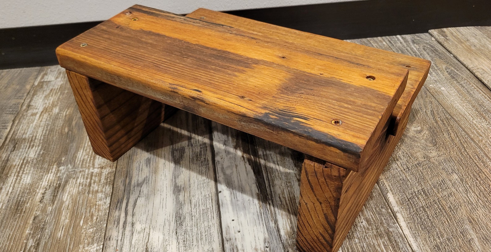 Rustic Wooden 2 Step Step-stool - Etsy