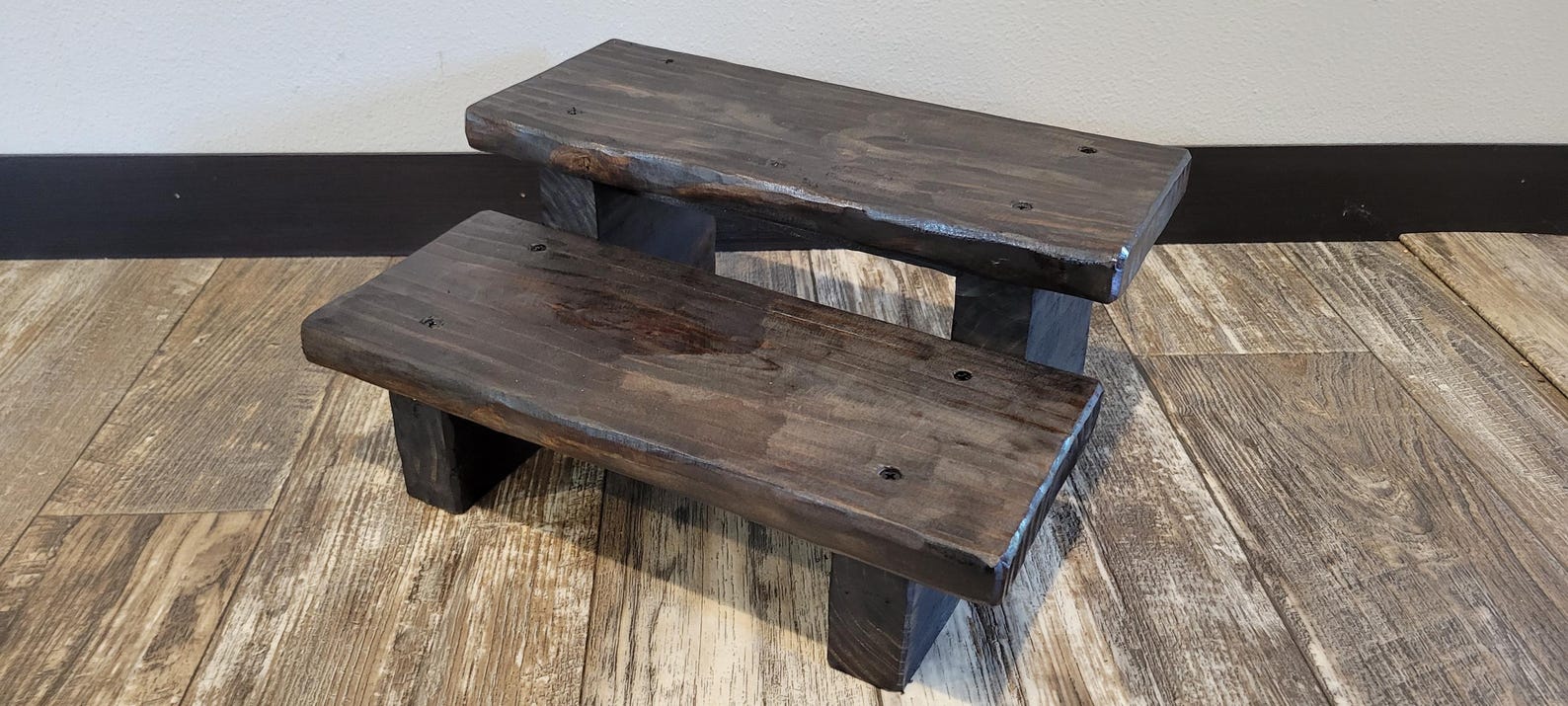 Rustic Wooden 2 Step Step-stool - Etsy