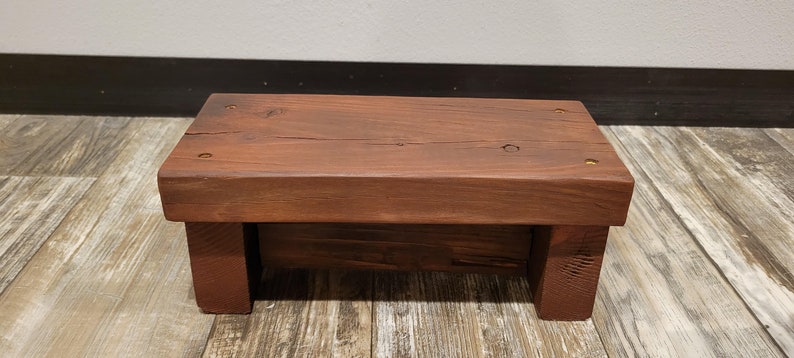 Rustic Wooden Step Stool - Etsy