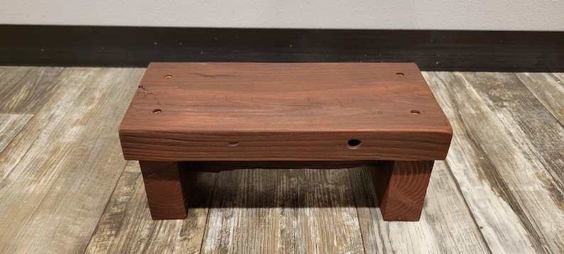 Rustic Wooden Step Stool - Etsy