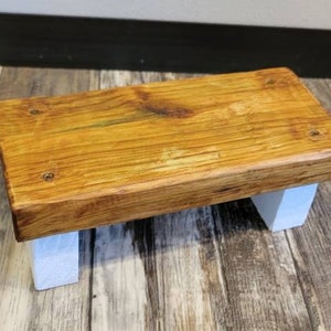 Rustic Wooden Step Stool - Etsy