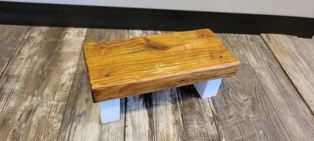 Rustic Wooden Step Stool - Etsy