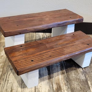 Rustic Wooden 2 Step Step-stool - Etsy