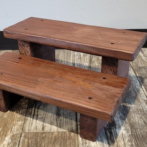 Rustic Wooden 2 Step Step-stool - Etsy