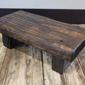 Rustic Wooden Step Stool - Etsy