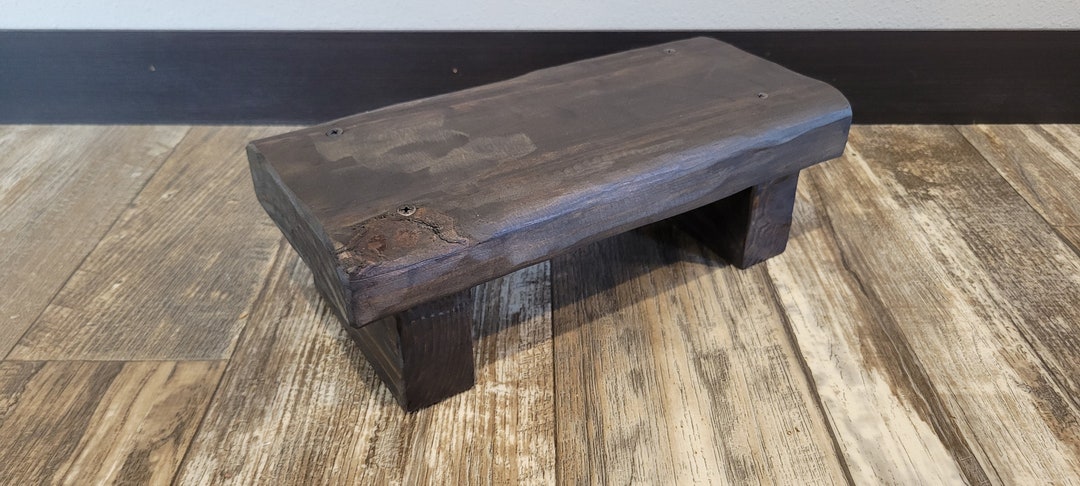 Rustic Wooden Step Stool - Etsy