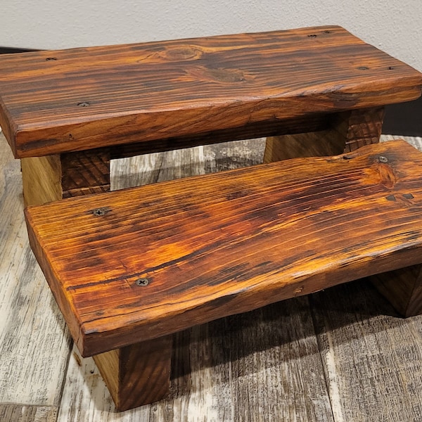 Wooden Step Stool Outdoor - Etsy
