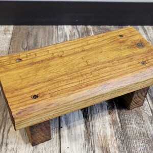 Rustic Wooden Step Stool - Etsy