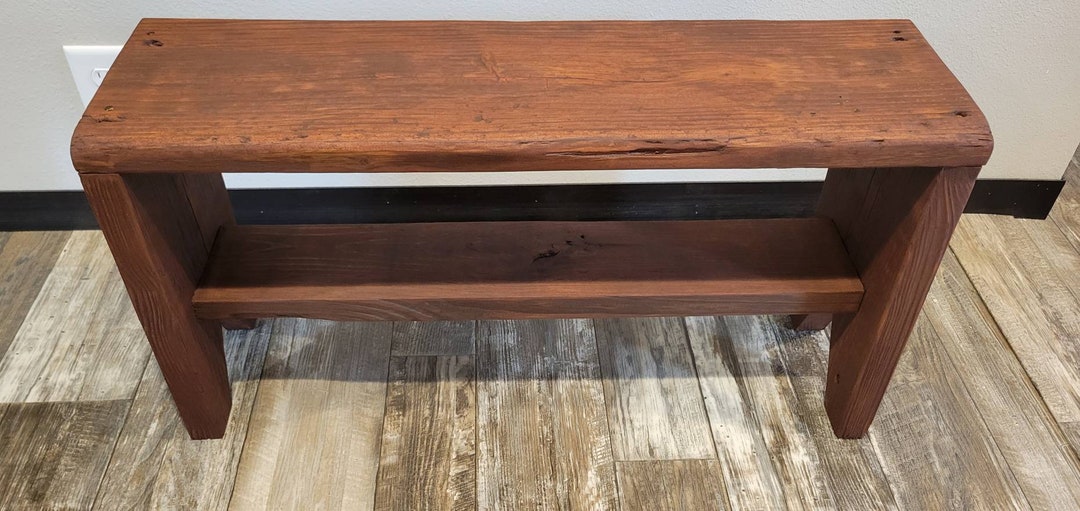 Rustic Wooden Farmhouse Entryway Bench Seat - Etsy
