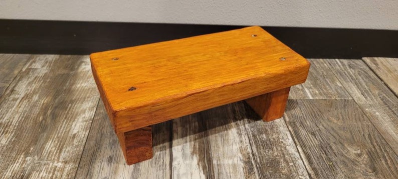 Rustic Wooden Step Stool - Etsy