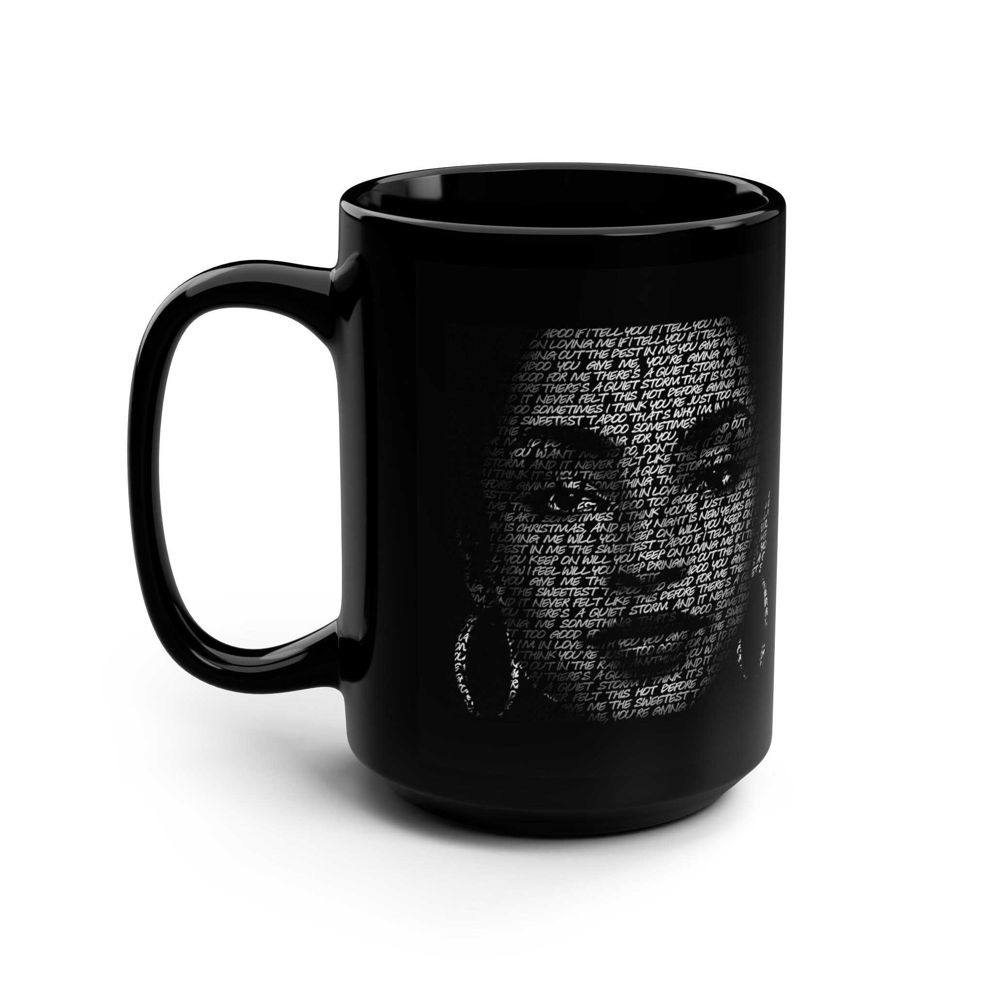 Sade Mug Sweetest Taboo Lyrics Portrait Black Ceramic Glossy Coffee Cup ...