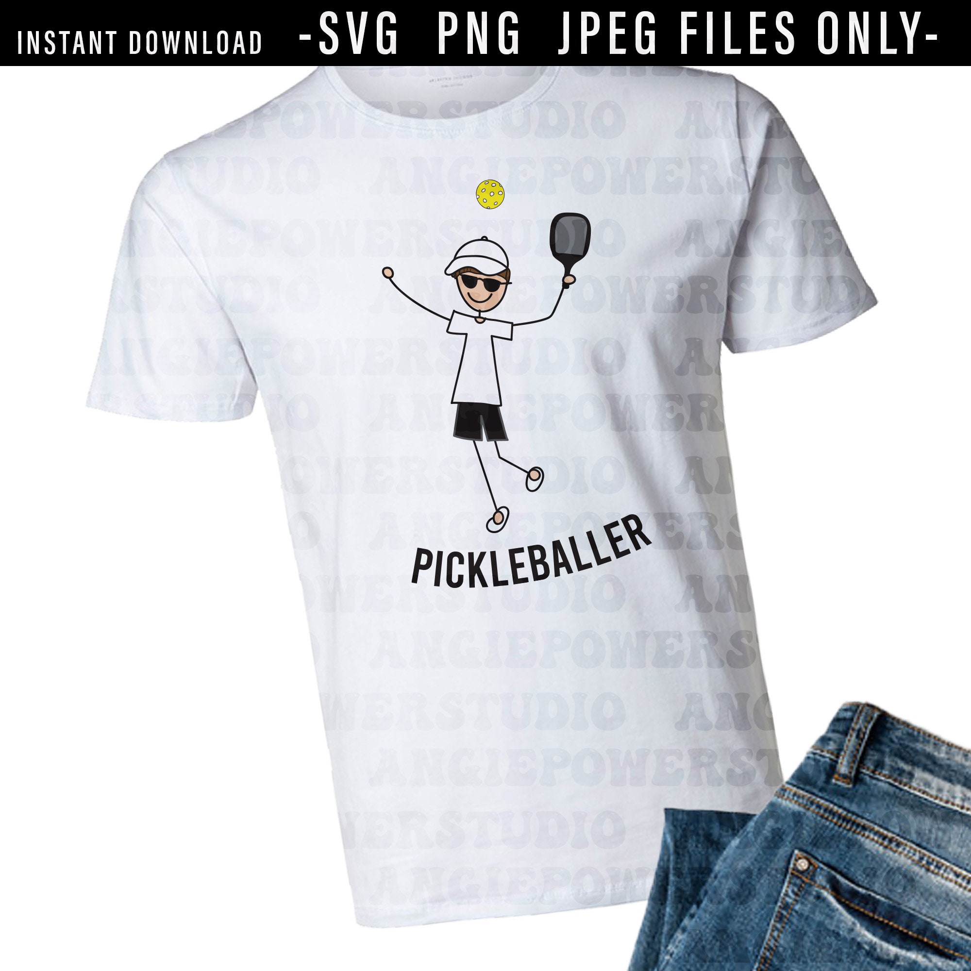 Pickleball King SVG, JPEG, Sublimation, Instant Download, Clipart, Png ...
