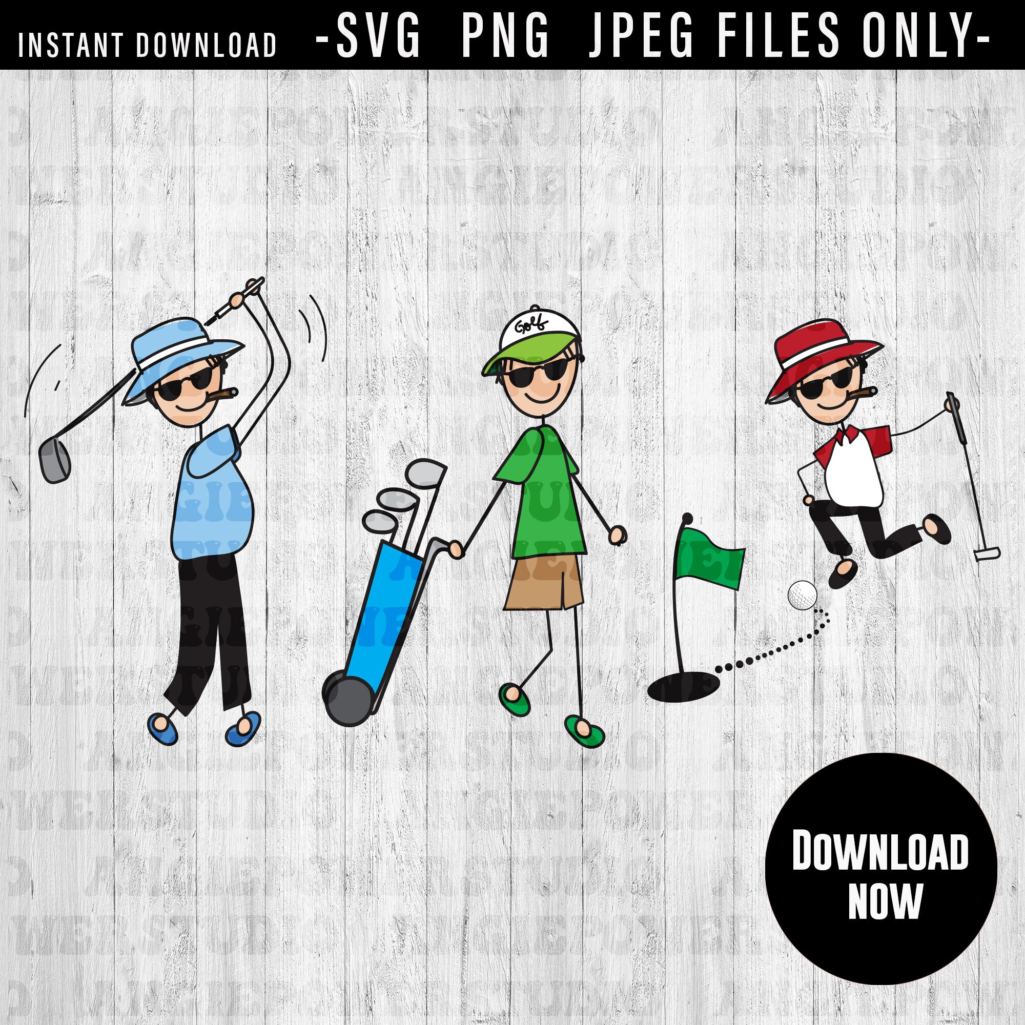 Golf Player, Golf Vibes, PNG, JPEG, Sublimation, Instant Download, Cool ...