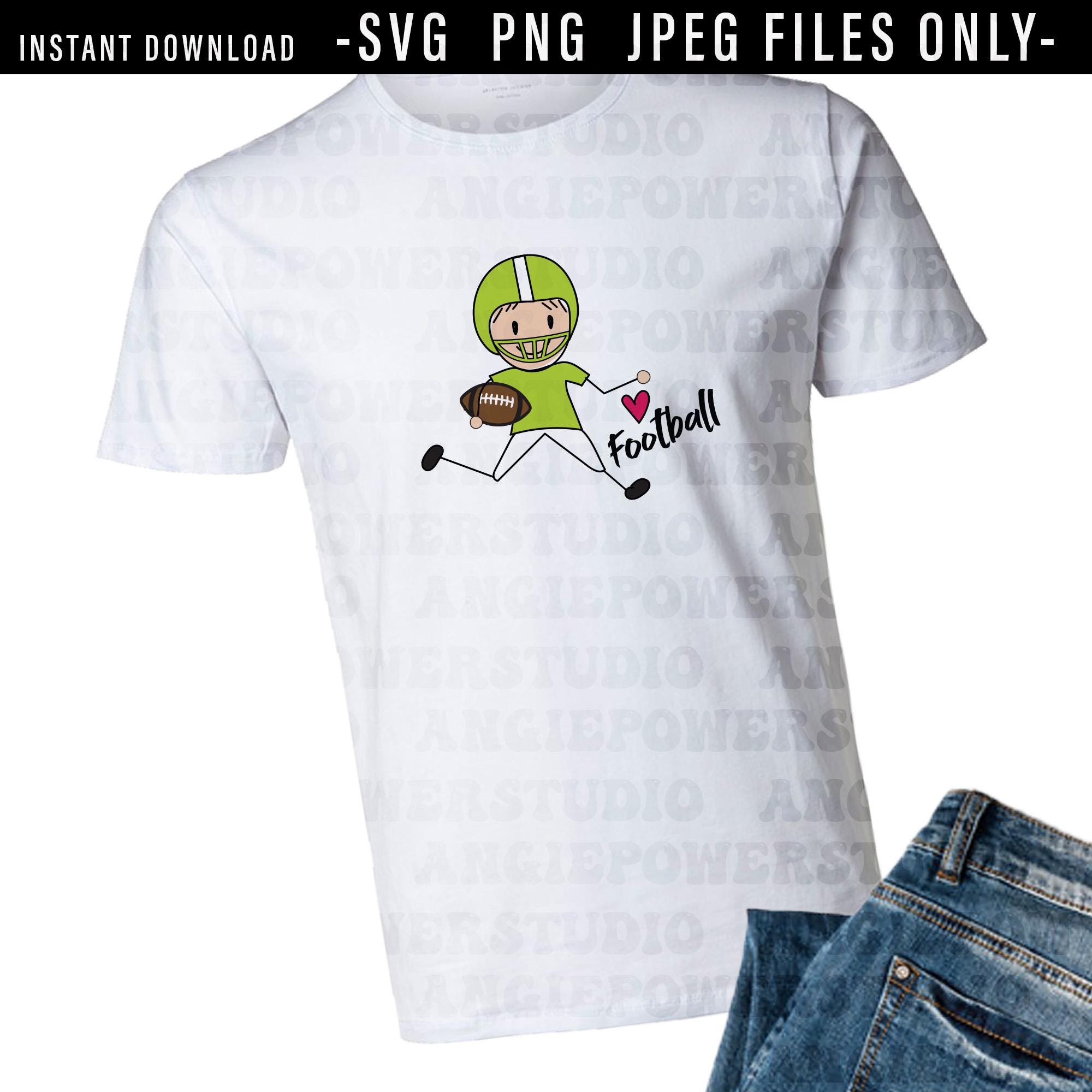 Love Football, Png, Jpeg, Svg, Football Player, Sublimation, Cool ...