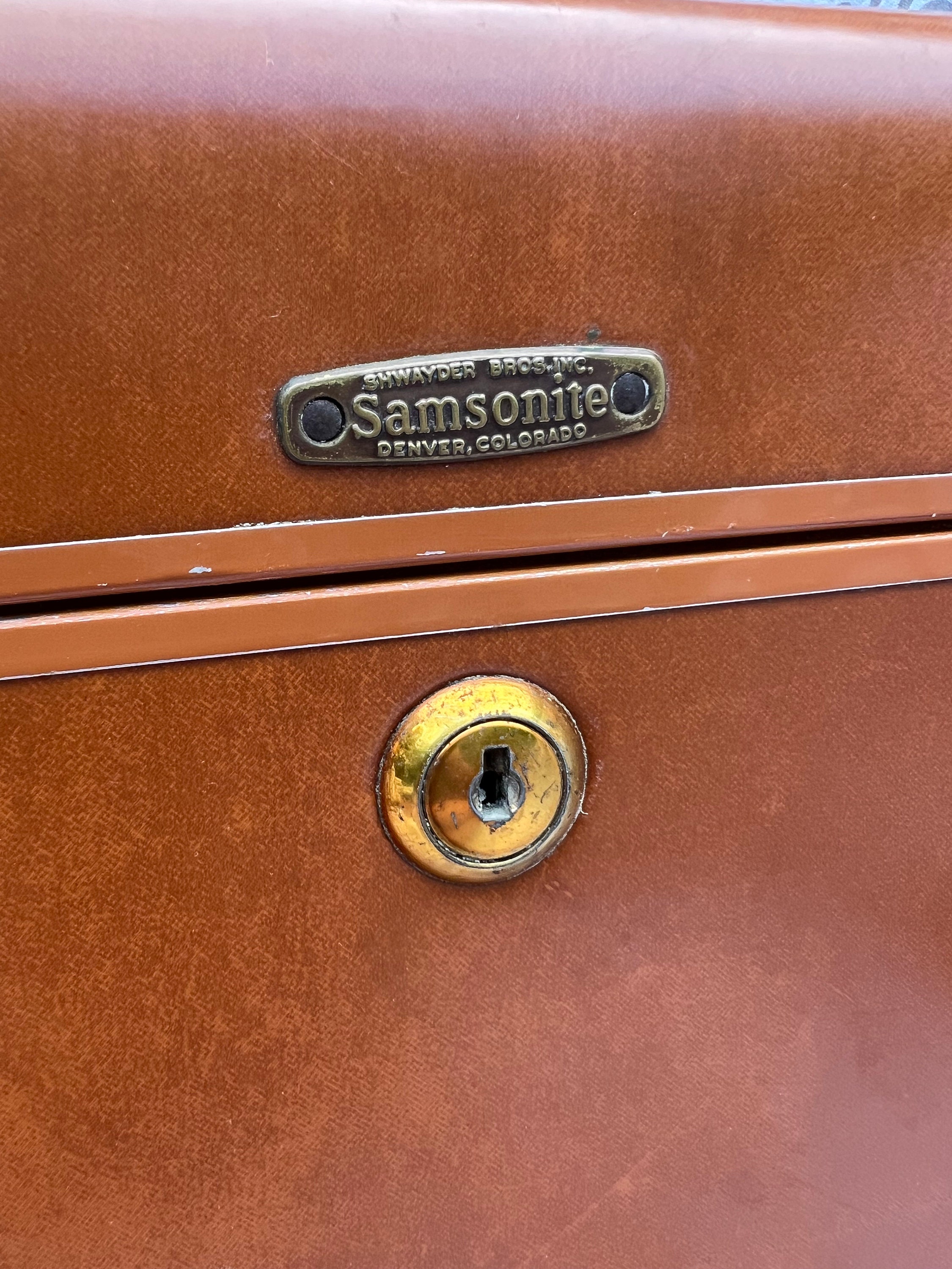 Vintage Samsonite Carry on Luggage Hard Train Case Makeup Case - Etsy